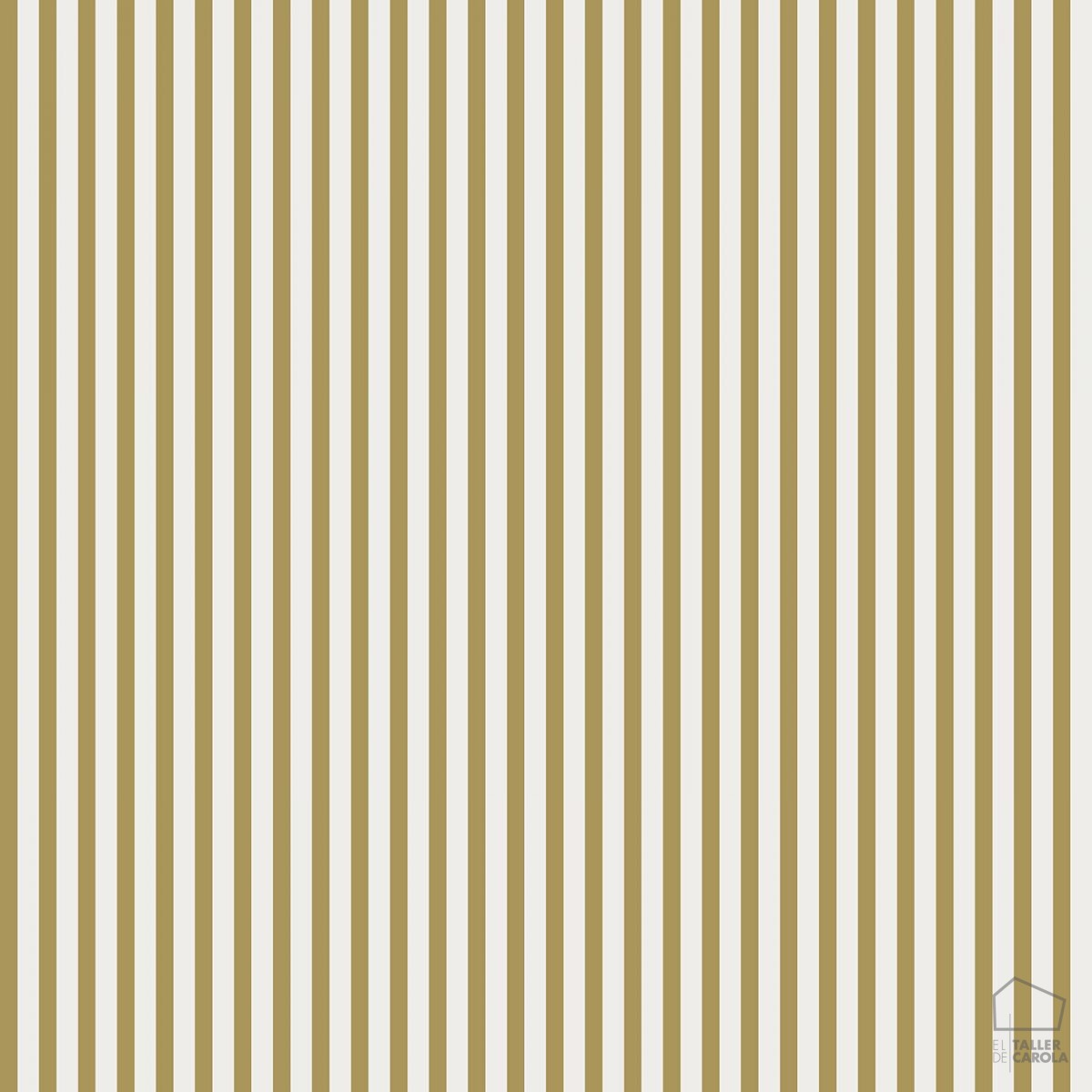 Papel Pintado Raya Fina EST Mostaza – El Taller de Carola