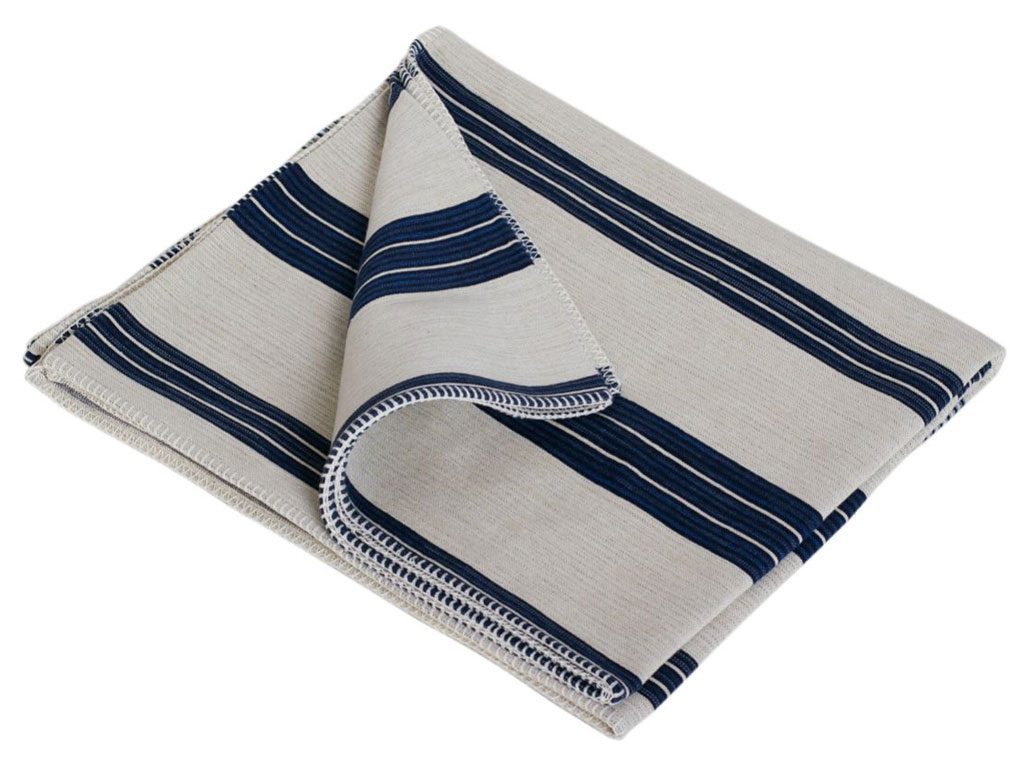 Plaid Rayas Azul – El Taller de Carola